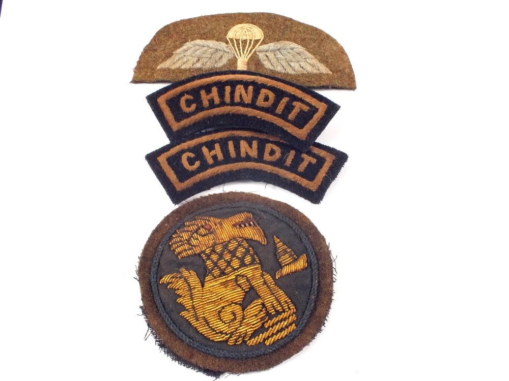 British (PATTERN) cloth patches including Chindit