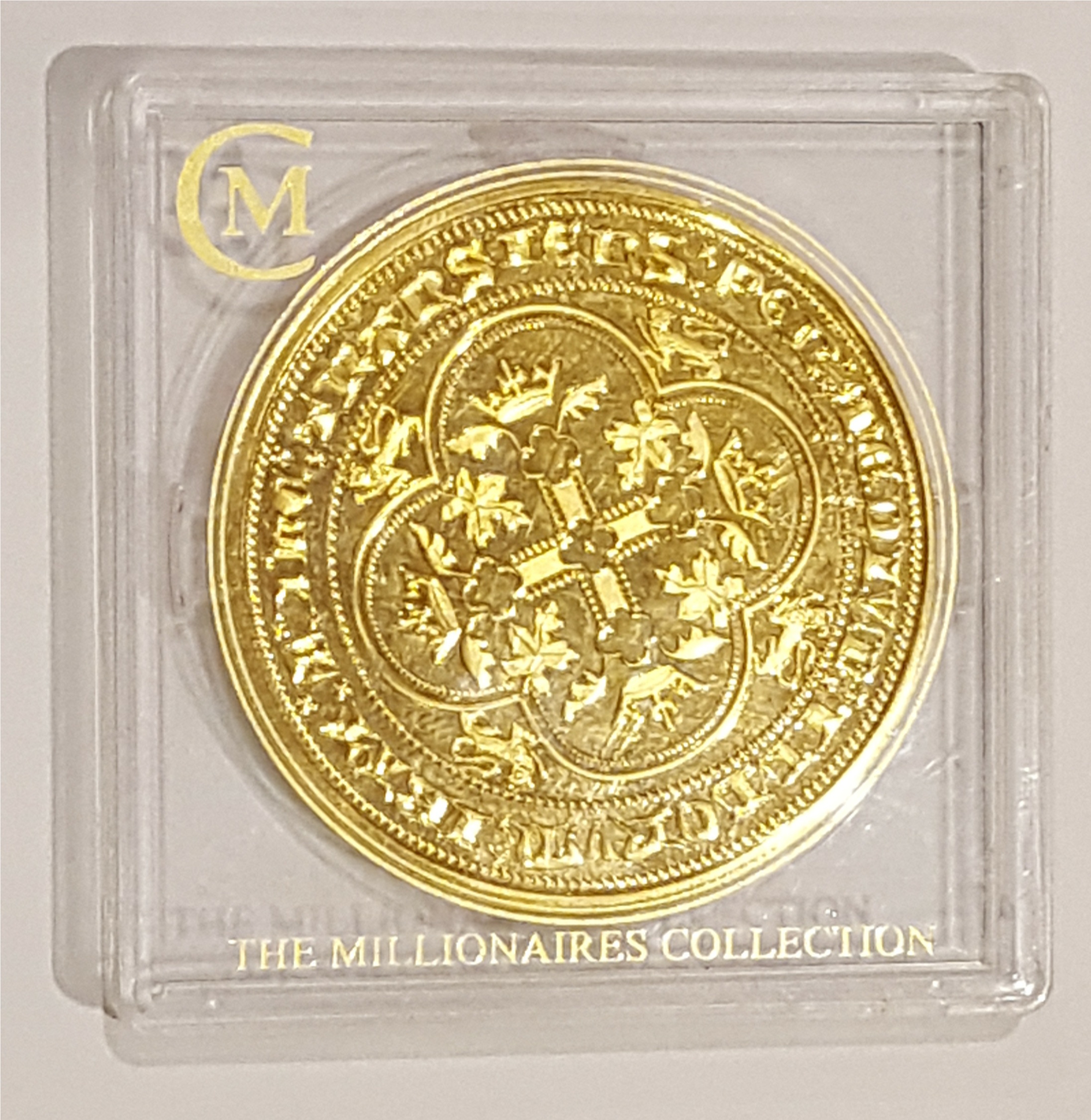 Vintage Collectable London Mint Coin The Millionaires Collection Gilt ...