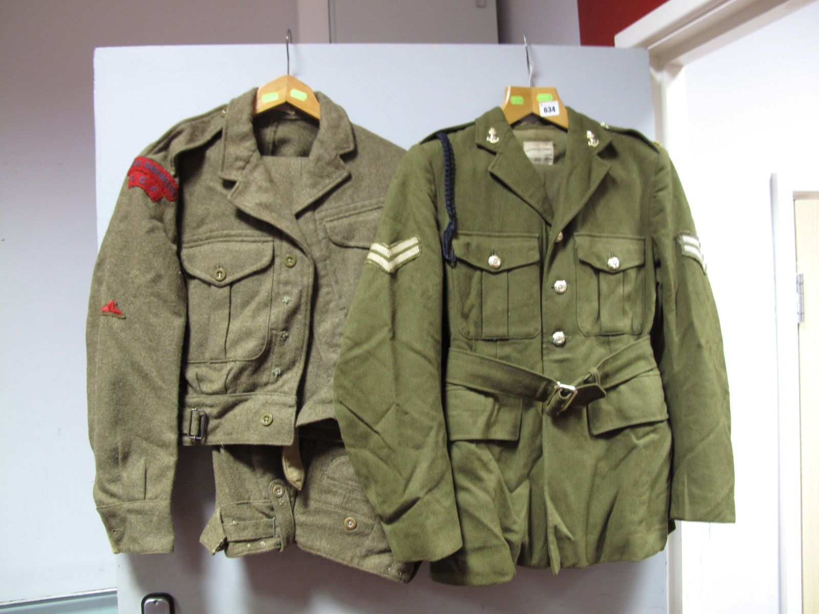 A Mid XX Century ERII British Army Royal Engineers No.2 Uniform, with ...