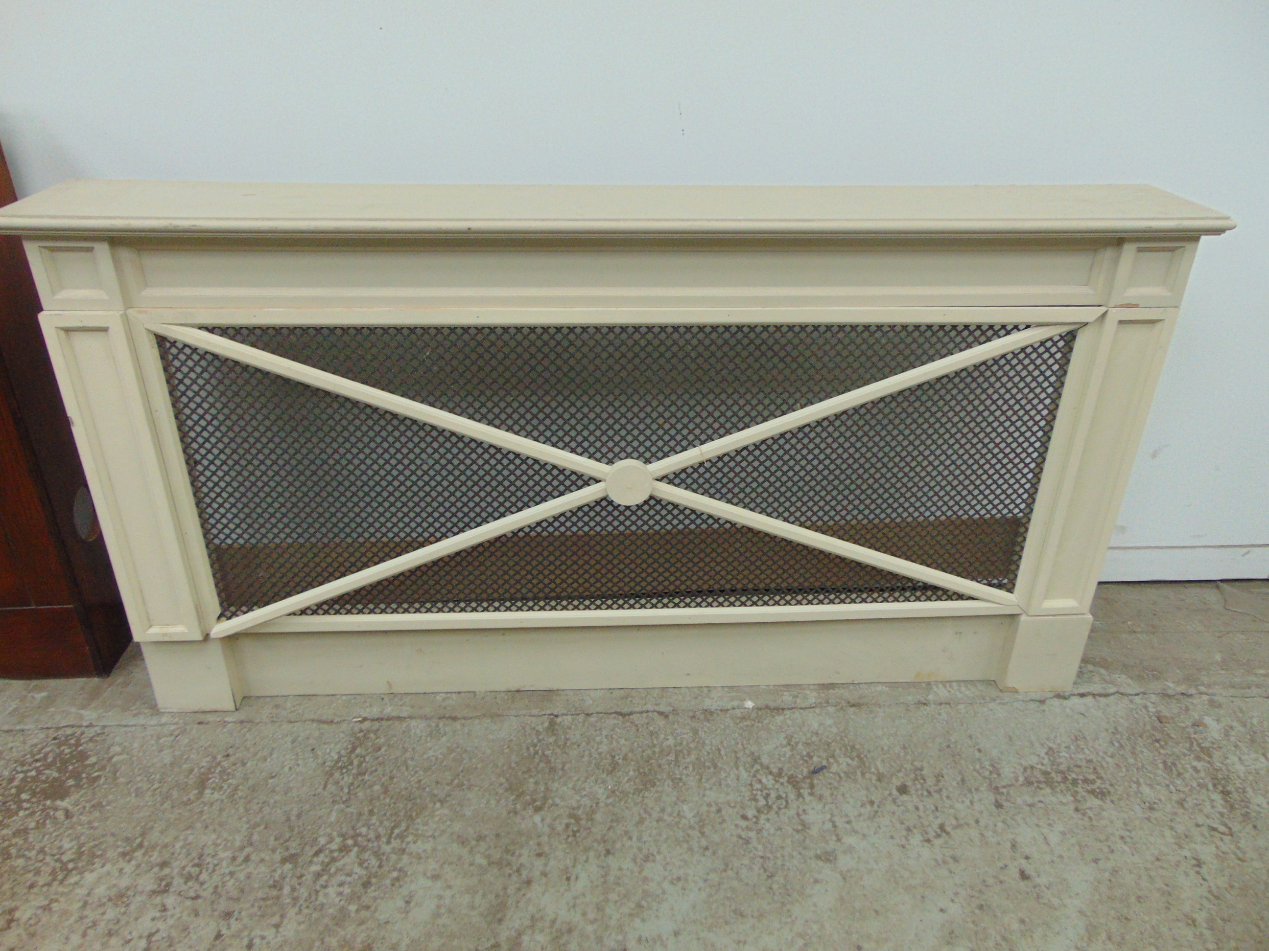 Large radiator cover in cream x1860 wide x980 high x 250mm deep {000624 ...