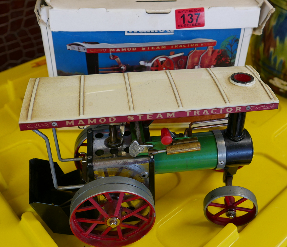 Vintage Boxed Mamod Steam Engine.