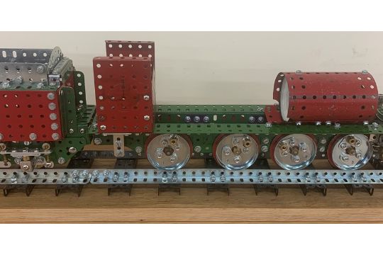 Vintage Meccano Train possibly a exhibition model, approximate ...