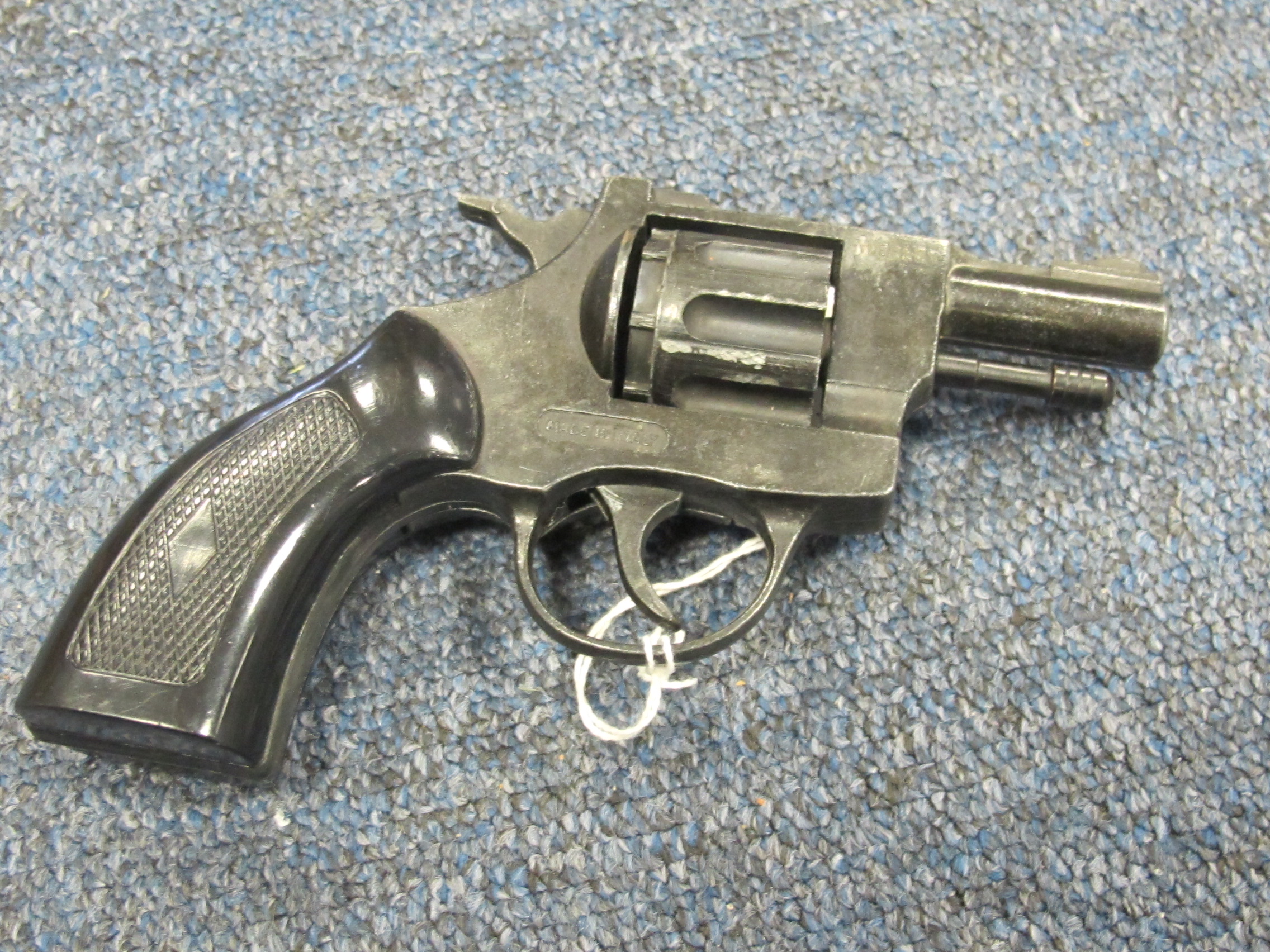 Revolver: A Webley 'Olympic' starting (blank firing) revolver, cal .22 ...