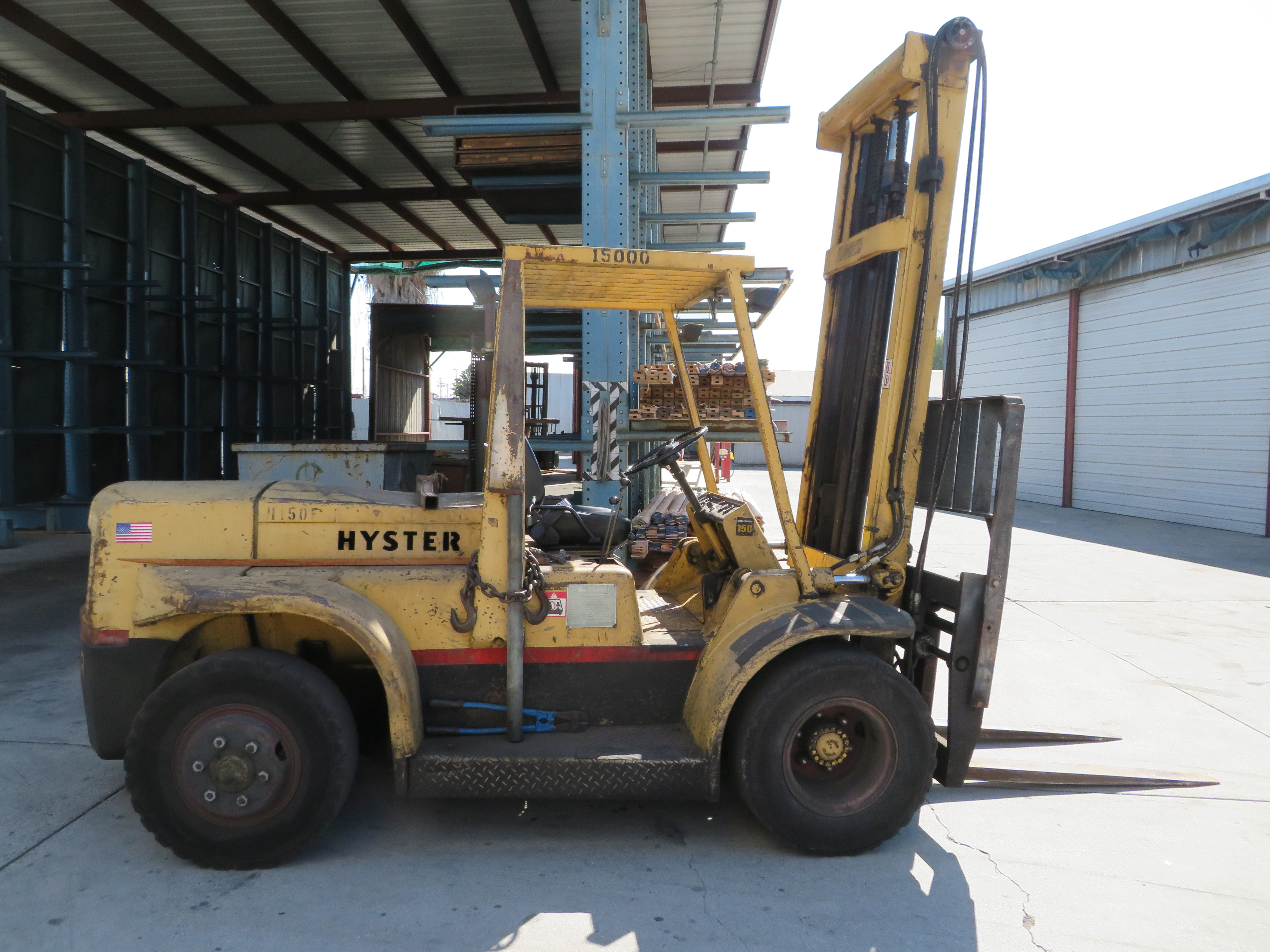 Hyster mod. H150F-D, Diesel Forklift w/ Perkins 236 Engine, 14,700lb ...