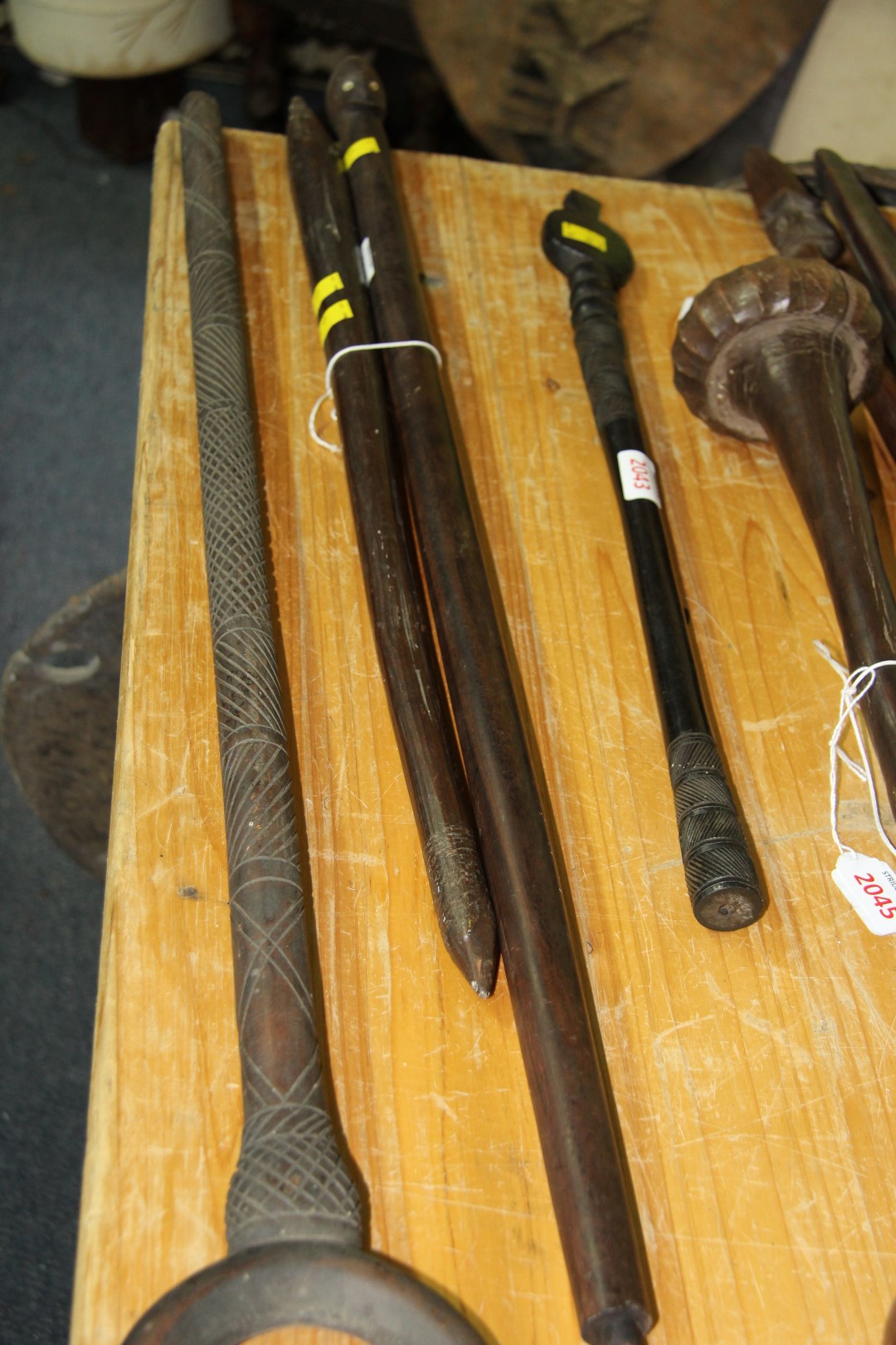 Oceanic: an Aboriginal club or digging stick, 71cm long; together with ...