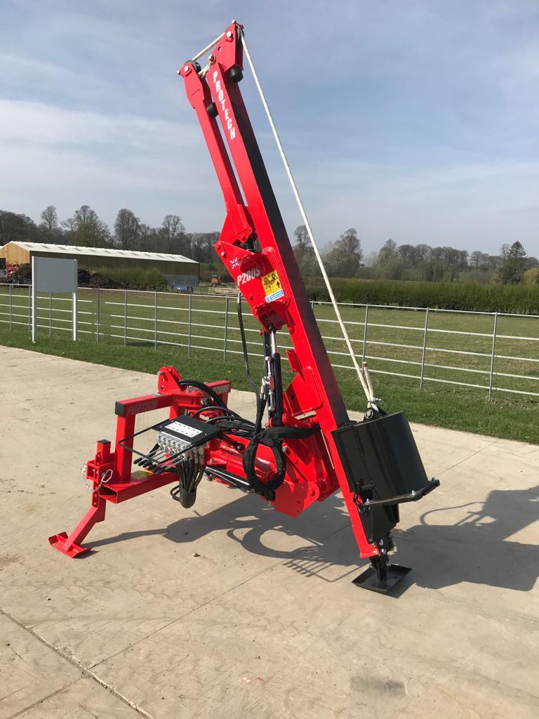 PROTECH P200 ST POST KNOCKER, TELESCOPIC BOOM HYDRAULIC LEG, MAST TILT ...