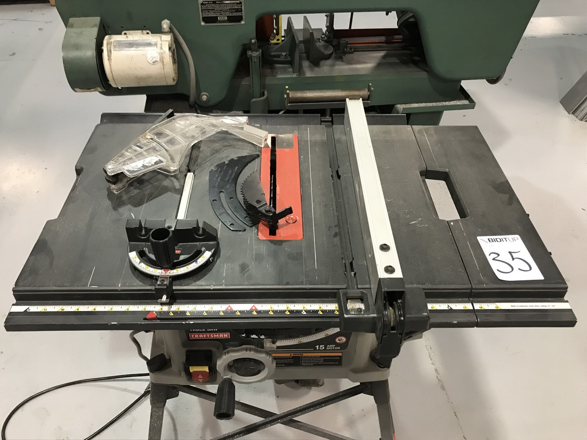 Craftsman 315.28462 10'' (254mm) Table Saw Max Cutting Depth At 90 ...