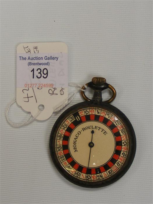 Vintage Monaco roulette pocket watch