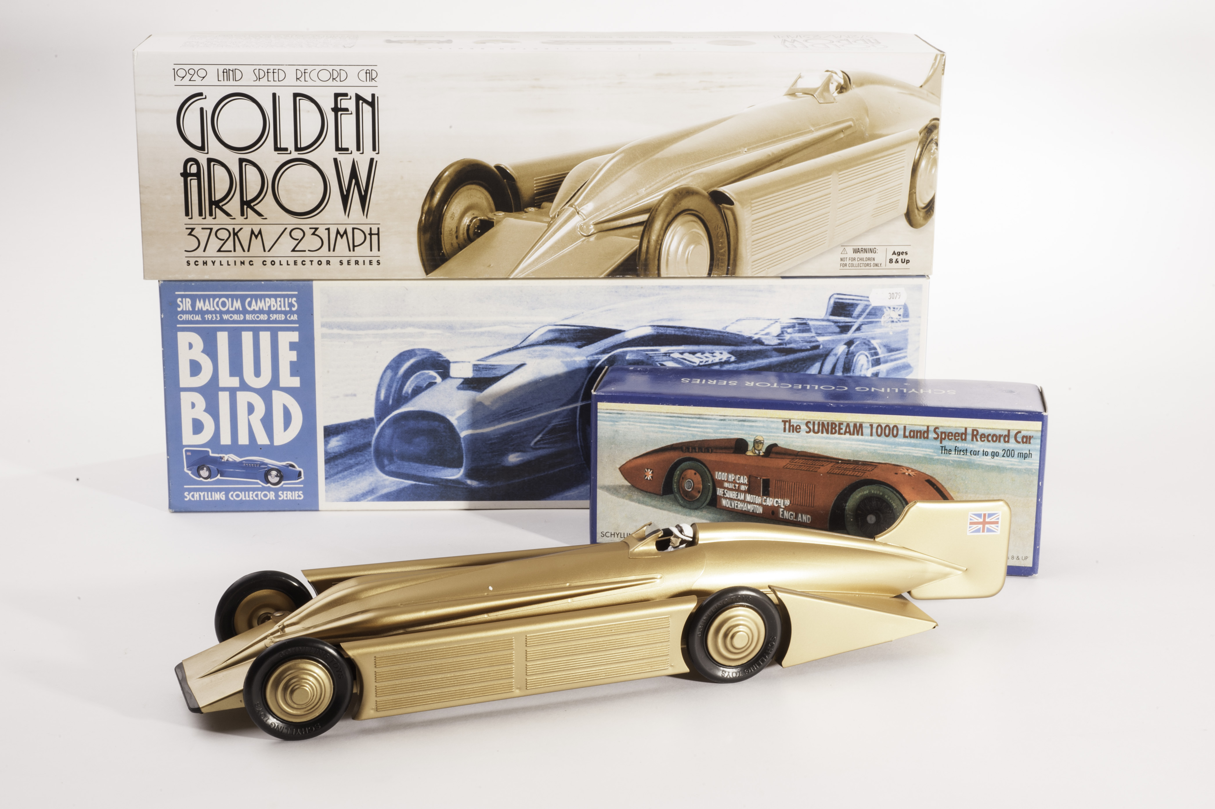 Schylling Collector Series Tinplate Land Speed Record Cars, 1933 Blue ...