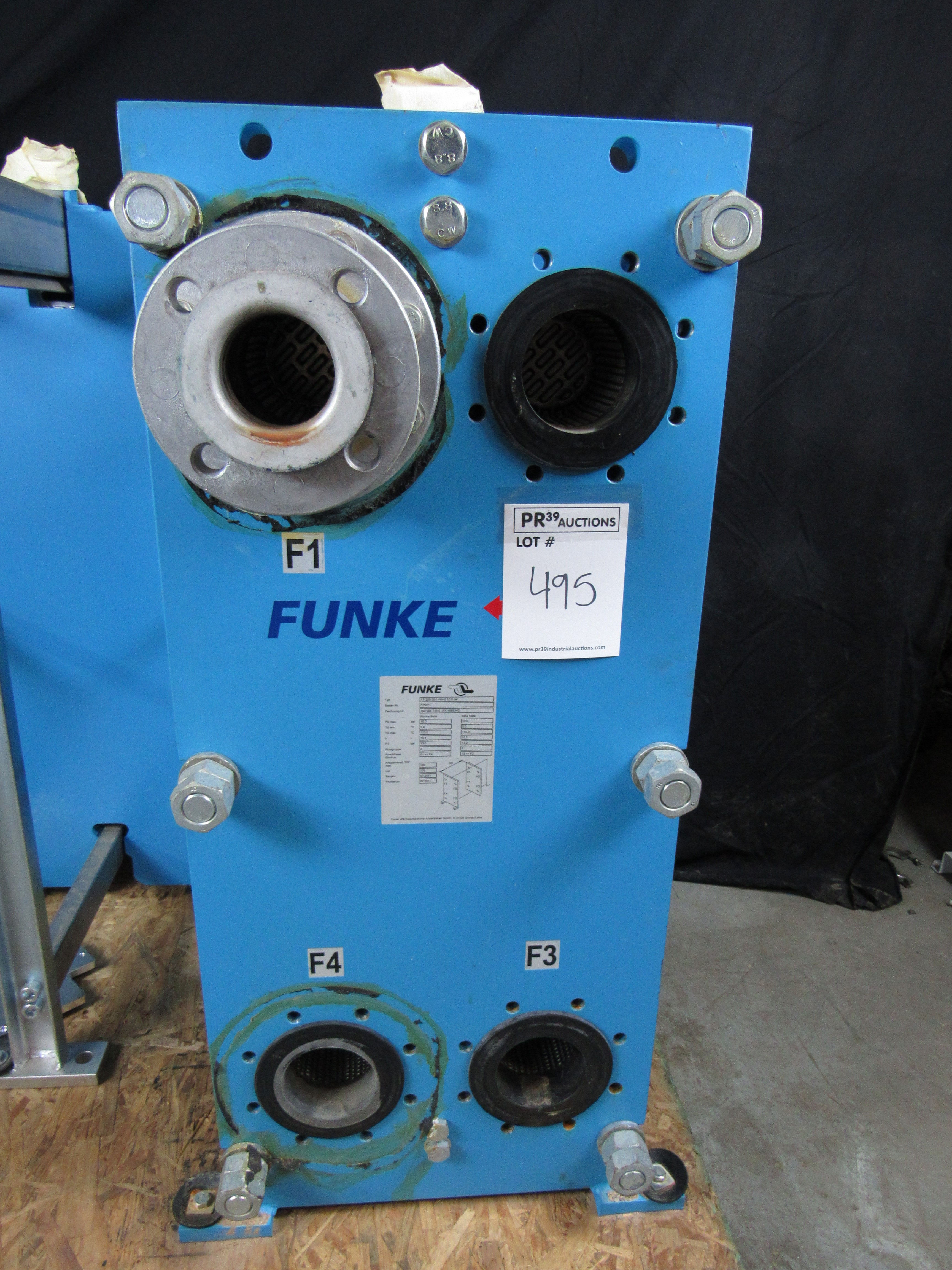 2011 FUNKE FP 205-35-1-NH-0 10.0BAR HEAT EXCHANGER