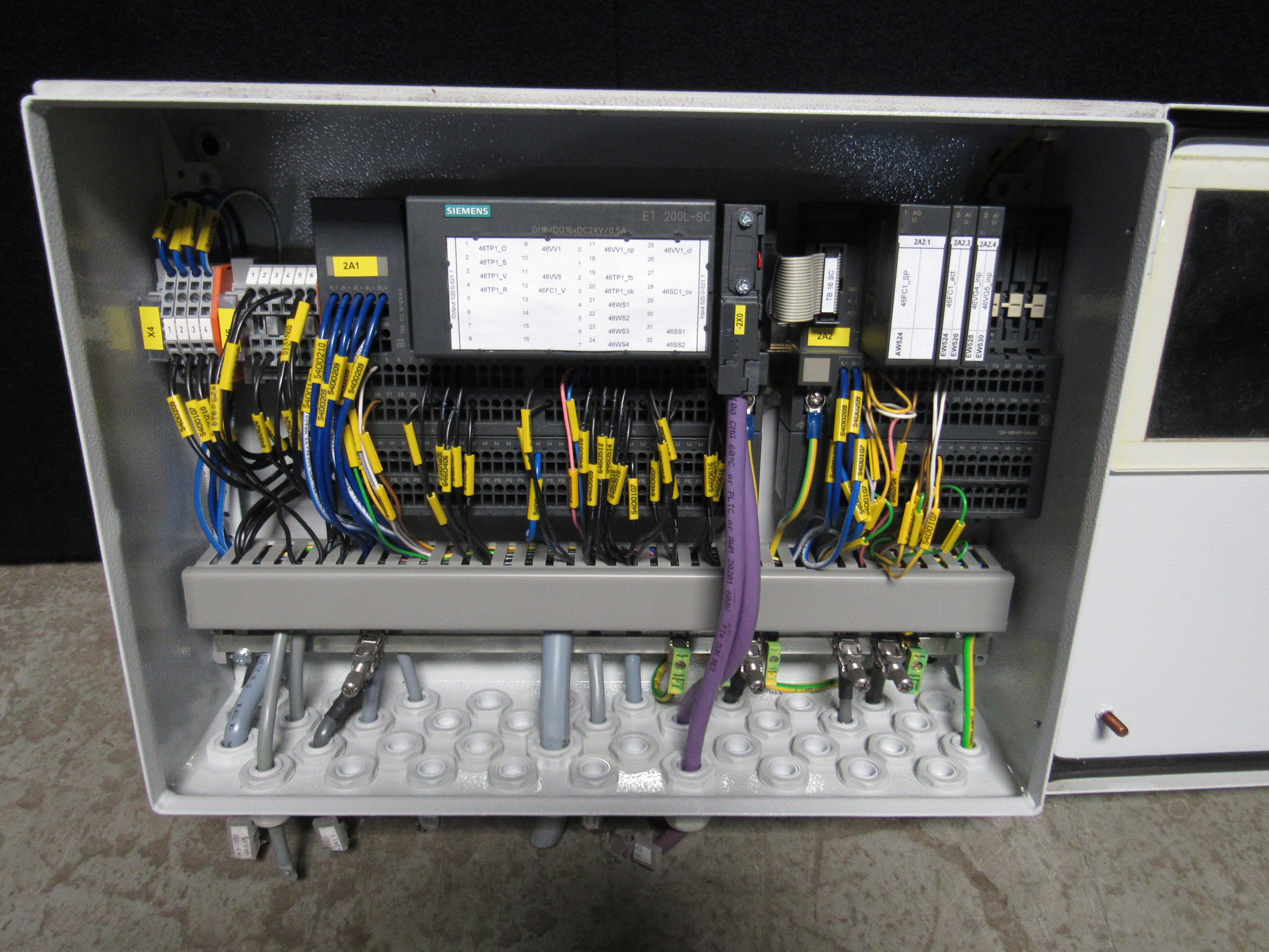 LOT OF 2 SIEMENS ENCLOSED PLC RACK