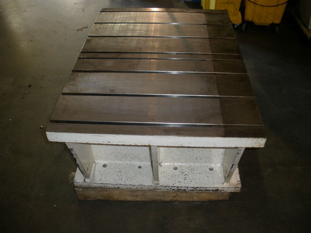 Heavy Duty "T" Slotted Steel Machine Riser Table with 1/2" "T" Slots 27 ...