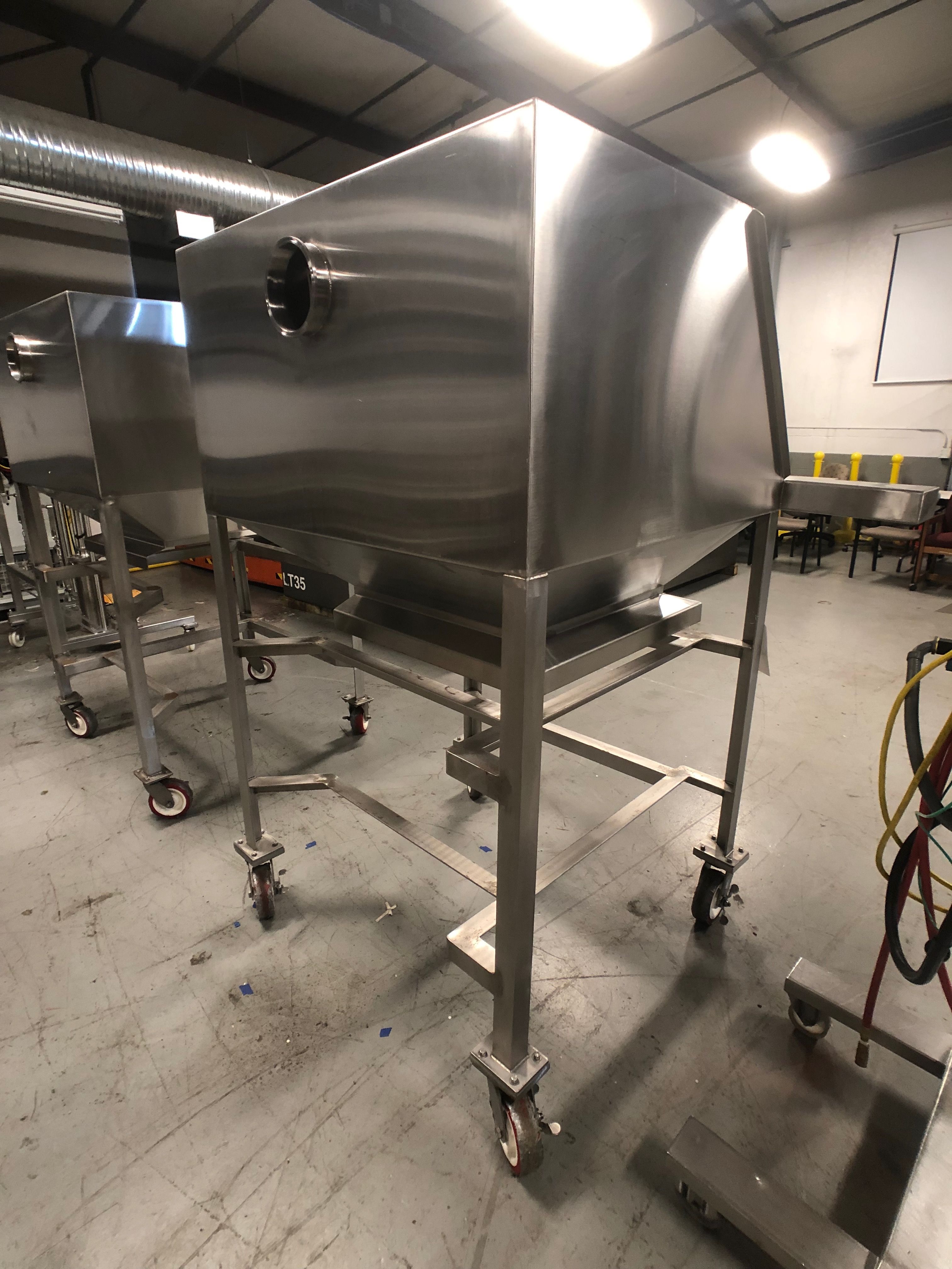 Portable S/S Dust Collector / Powder Hopper, Approximate Hopper Dims ...