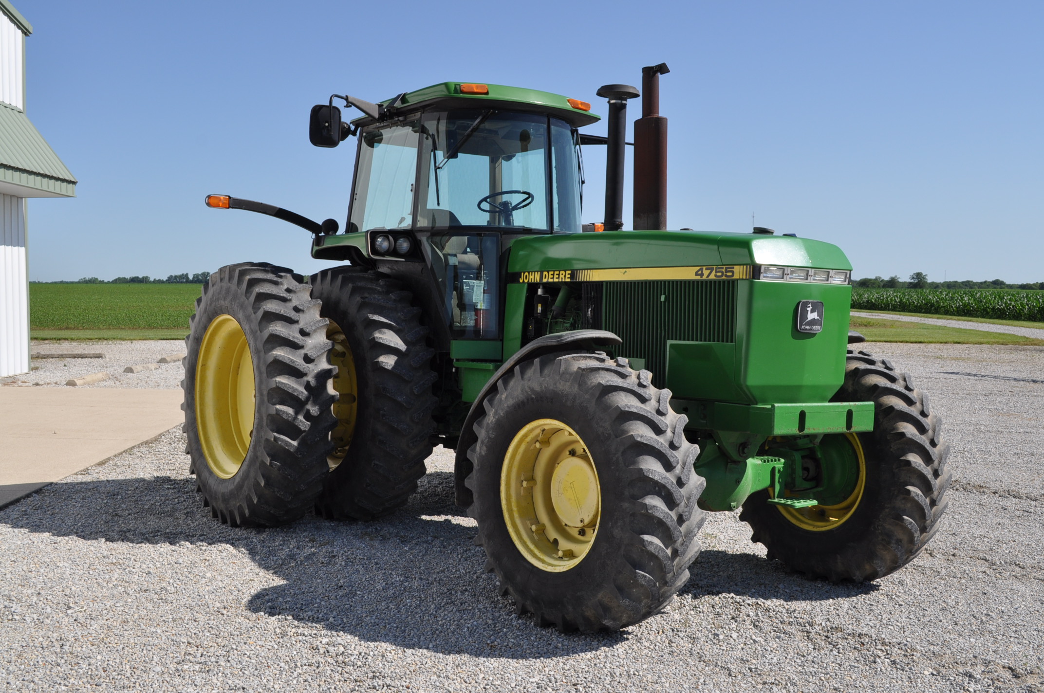 John Deere 4755 tractor, MFWD, CHA, 480/80R42 duals, 420/85R28 front ...