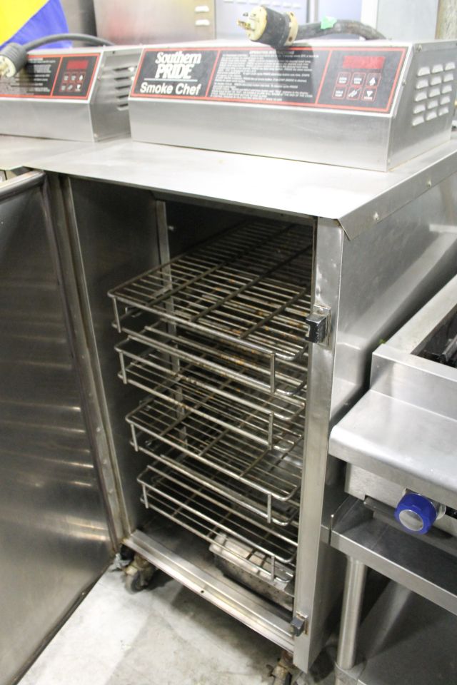 Southern Pride Smoke Chef commercial smoker with racks -model SC-200-SM