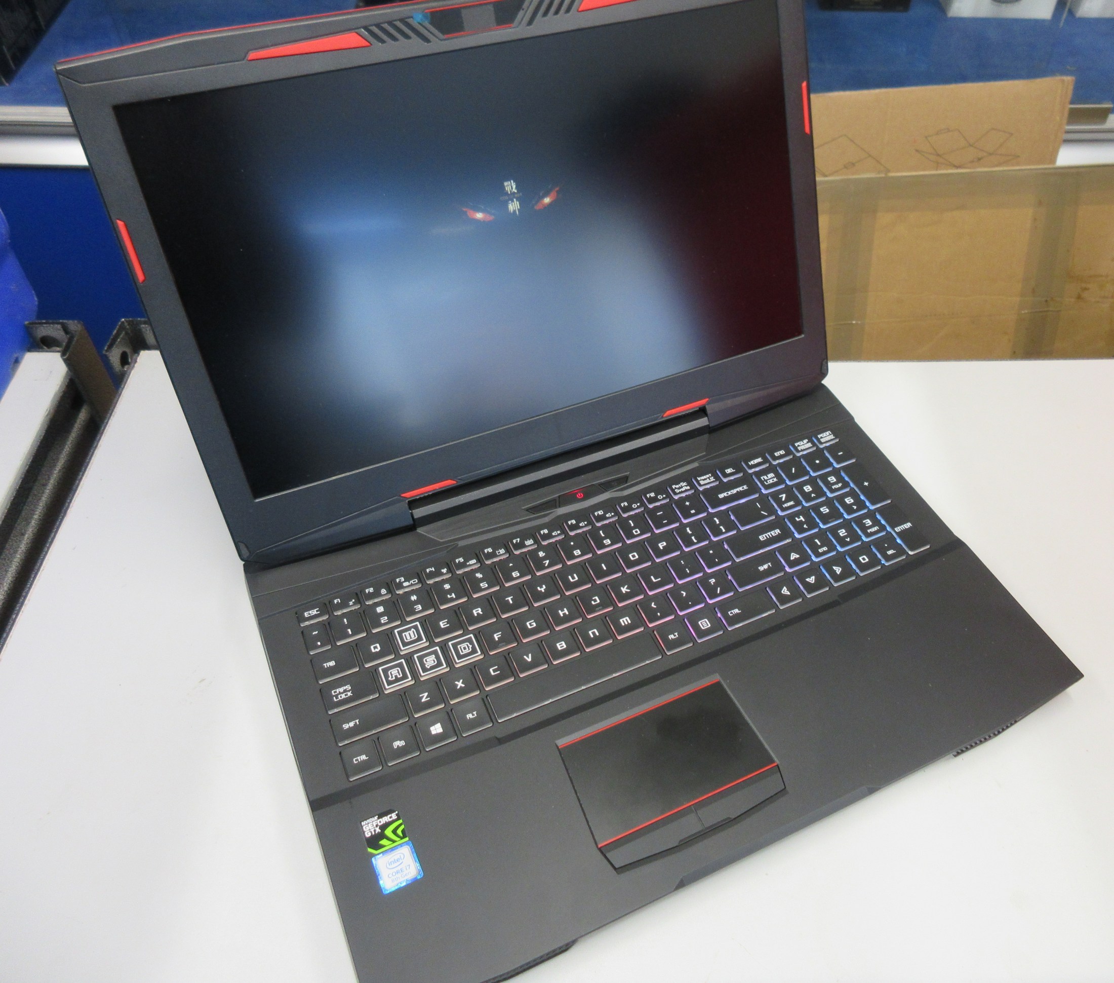 A used Hasee Gods Of War Gaming Laptop. Intel Core i7 8750H. 16GB RAM ...