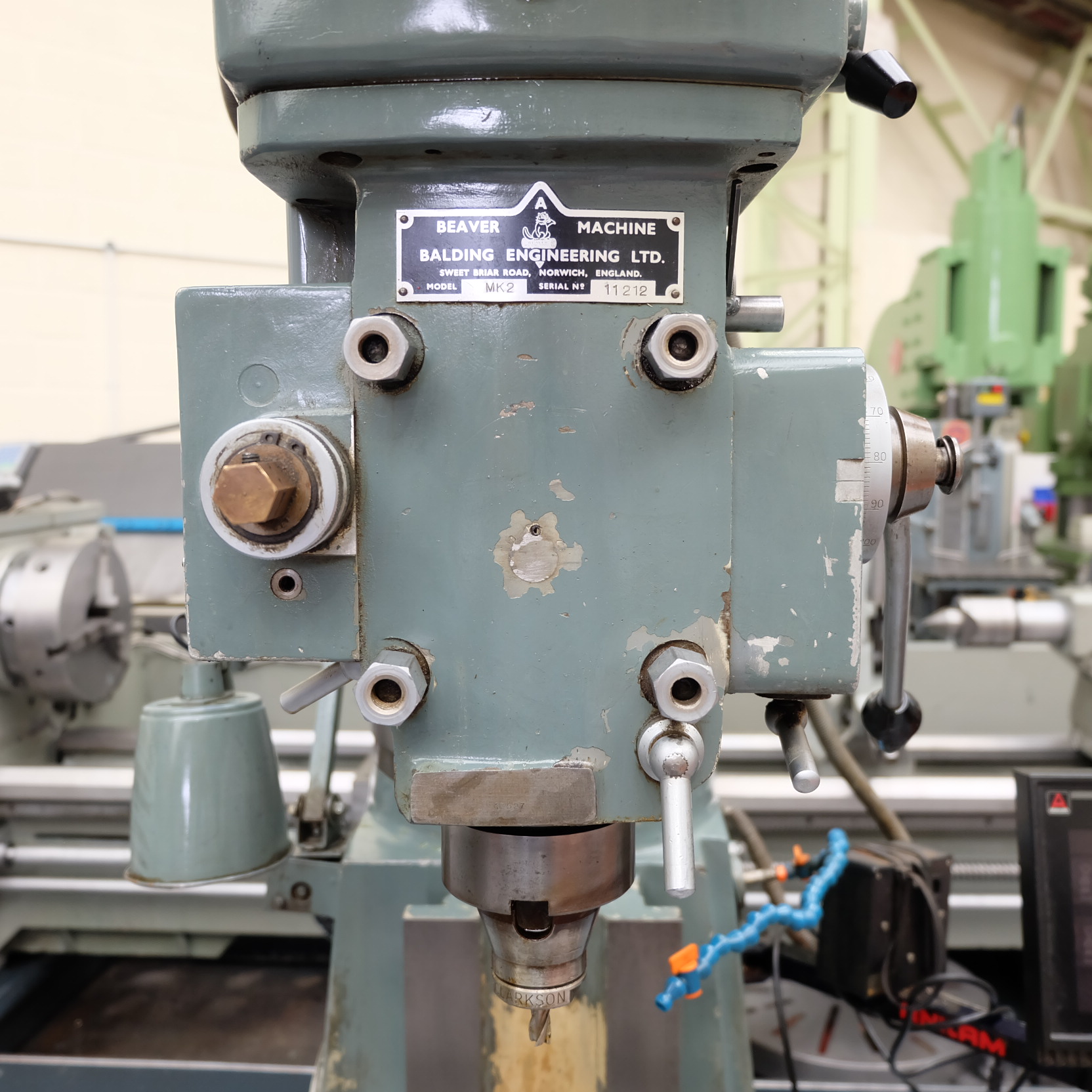 A Beaver Beavermill Mk2 Vertical Turret Head Milling Machine with ...