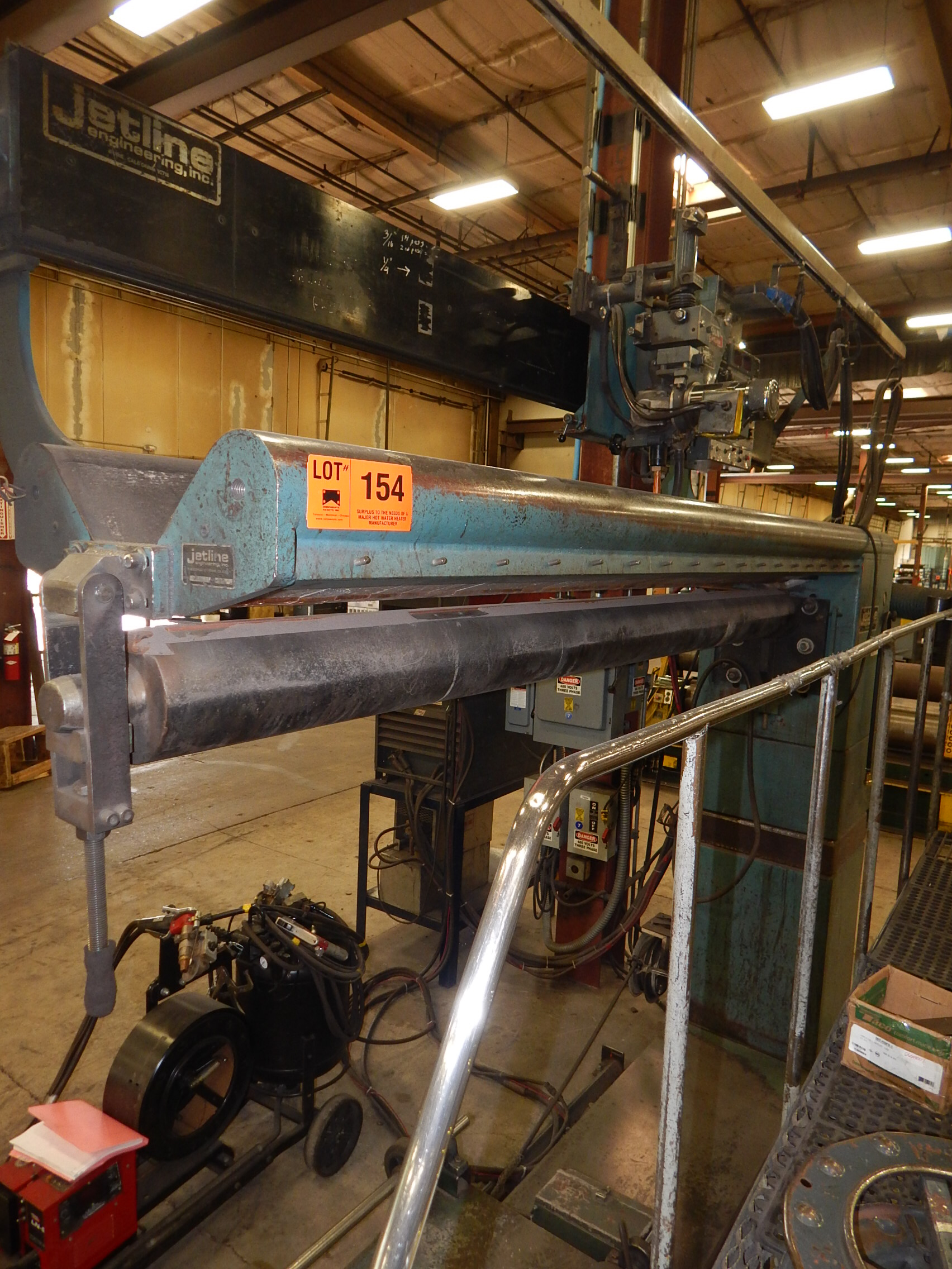 JETLINE SEAM WELDING POSITIONER WITH LINCOLN IDEALARC DC-1000 MIG/ARC ...