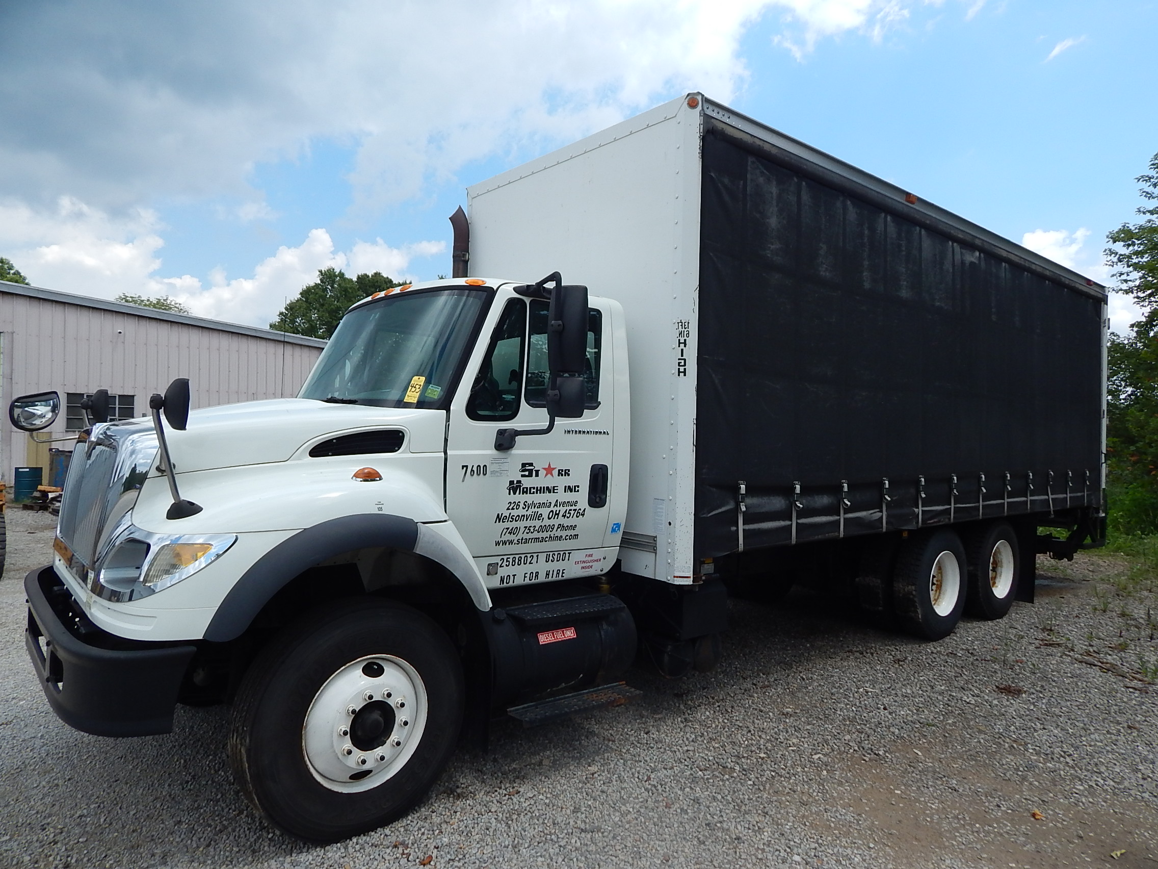 2006 International Model 7600 6 X 4 Tandem Axle "Soft Side" Box Truck ...