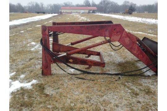 Bush Hog front end loader with brackets for IH Tractor