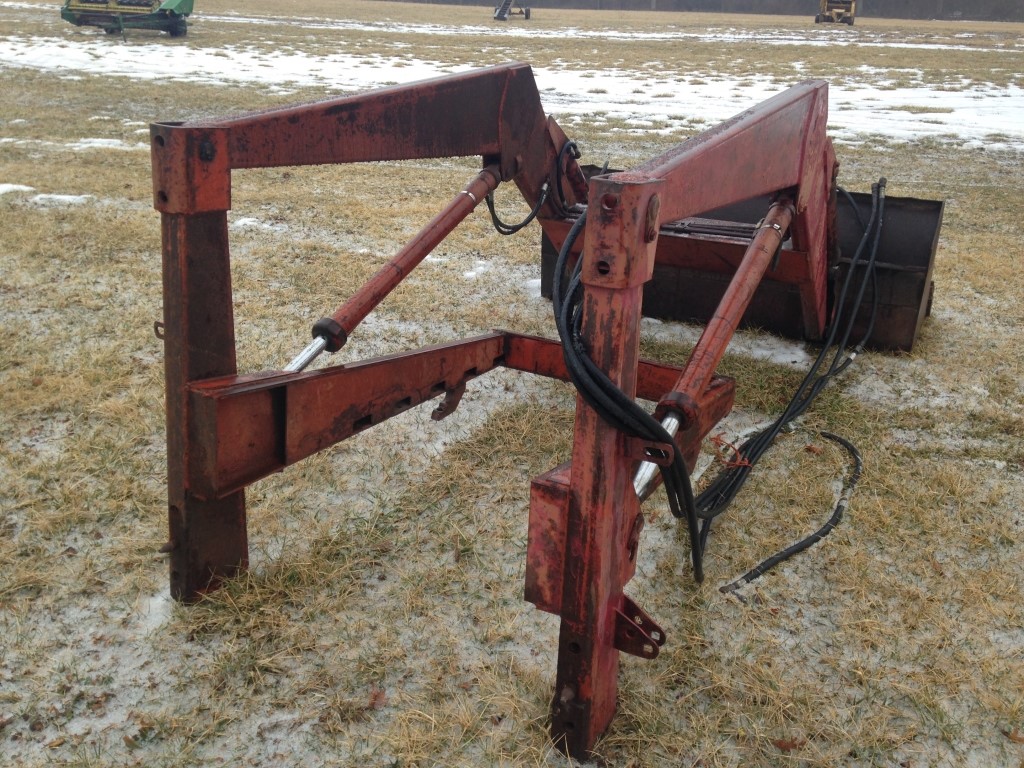 Bush Hog front end loader with brackets for IH Tractor