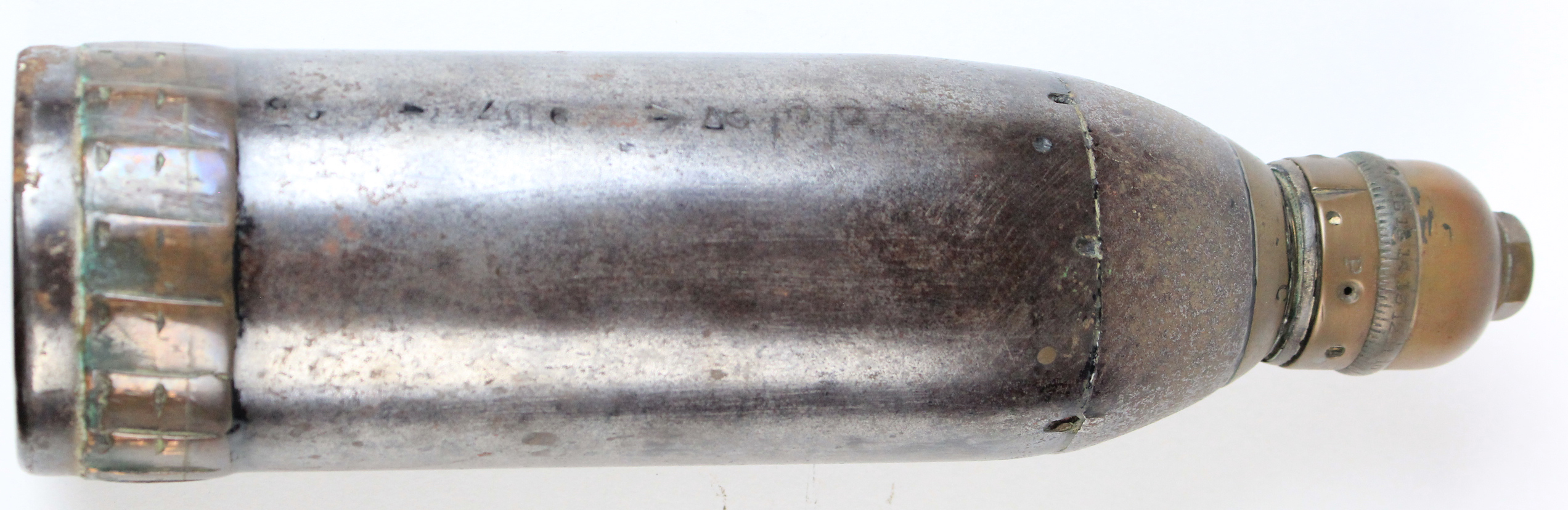 A good Boer War 15 PDR Shell Head with a No 56 Time & Percussion Fuse ...