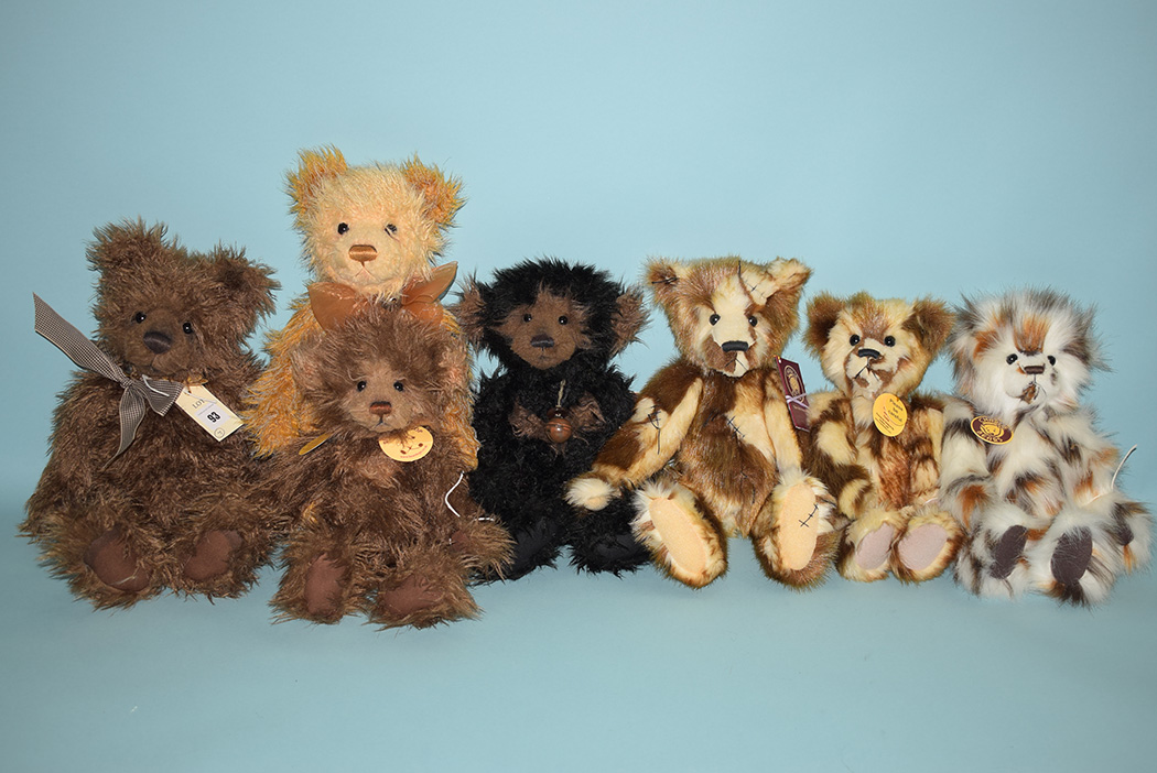 Charlie Bears: Kelvin; Louise; Scruffy Lump; Fidget; Teddy Bump; Tickle ...