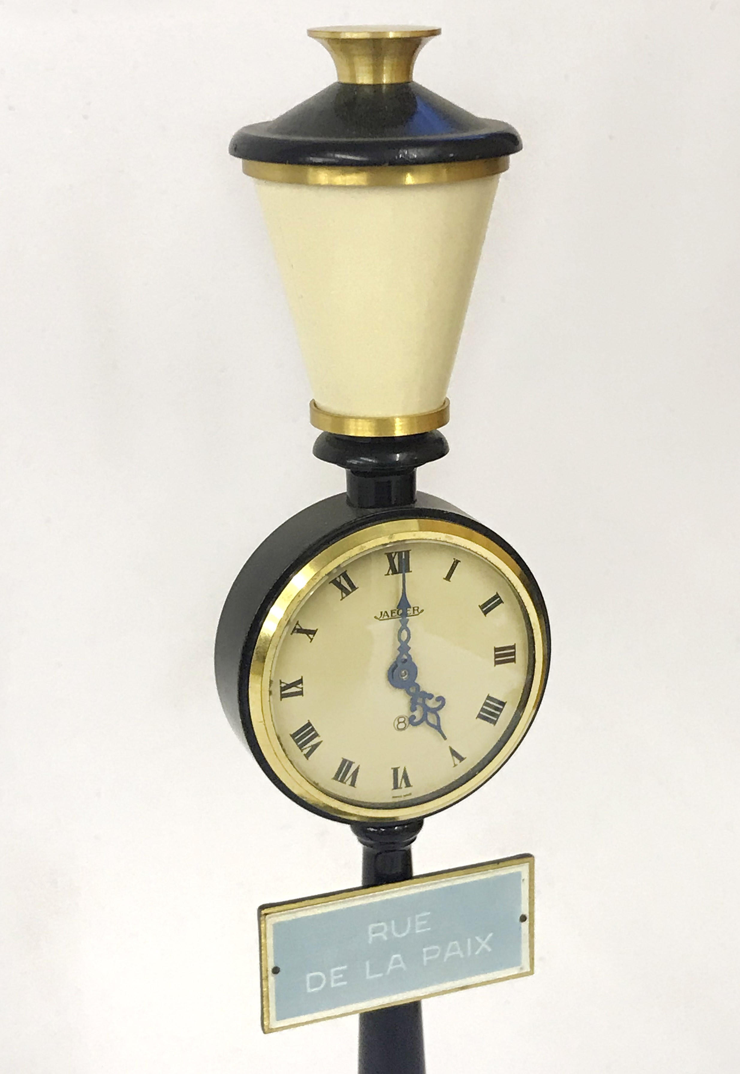 VINTAGE JAEGER RUE DE LA PAIX STREET LAMP CLOCK