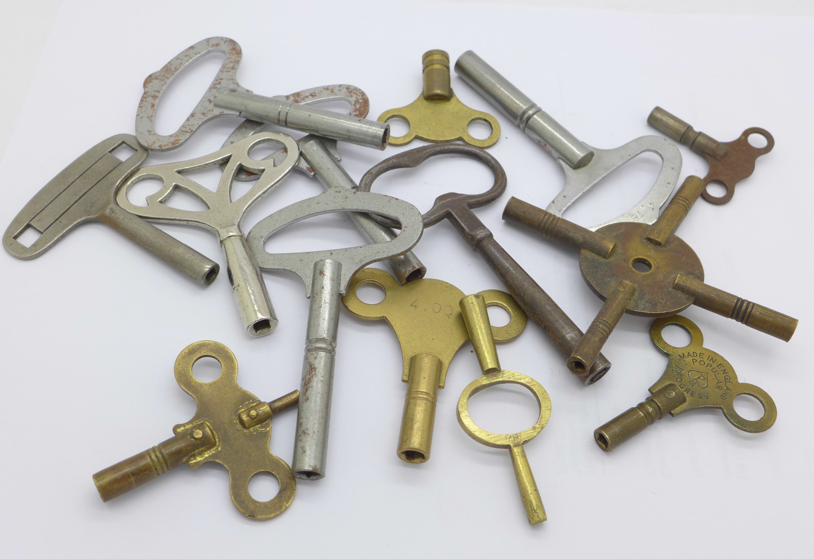 A collection of clock keys
