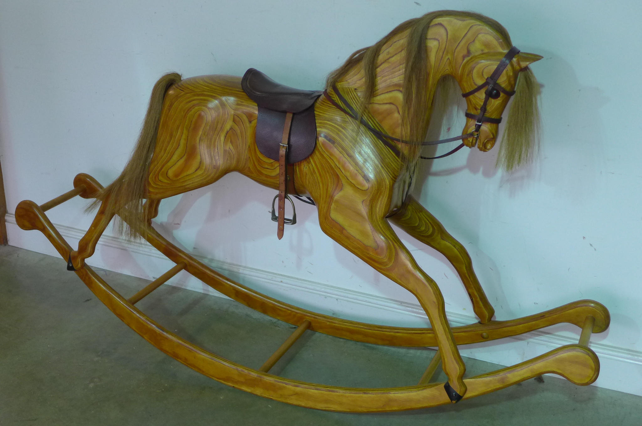 A Relko rocking horse originated in Manawanui, New Zealand with ...