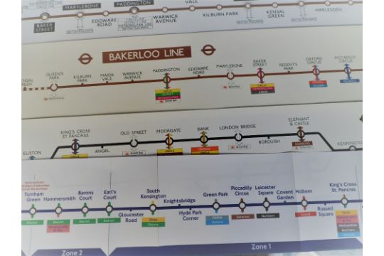 Railways, 35+ London underground carriage maps circa 1990s to include ...