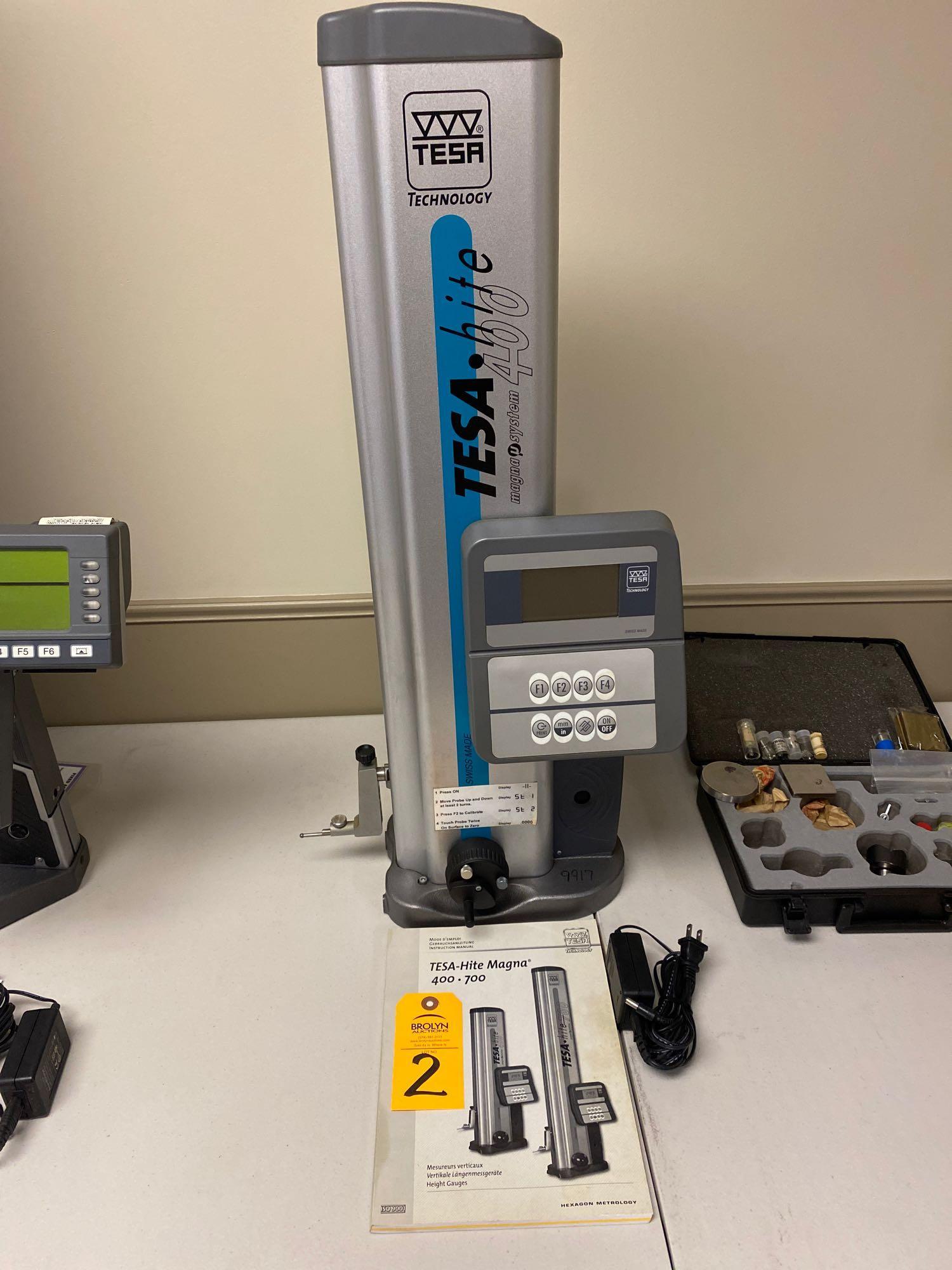 Tesa Tesa-Hite 400 magna system digital height gage. Includes manual ...