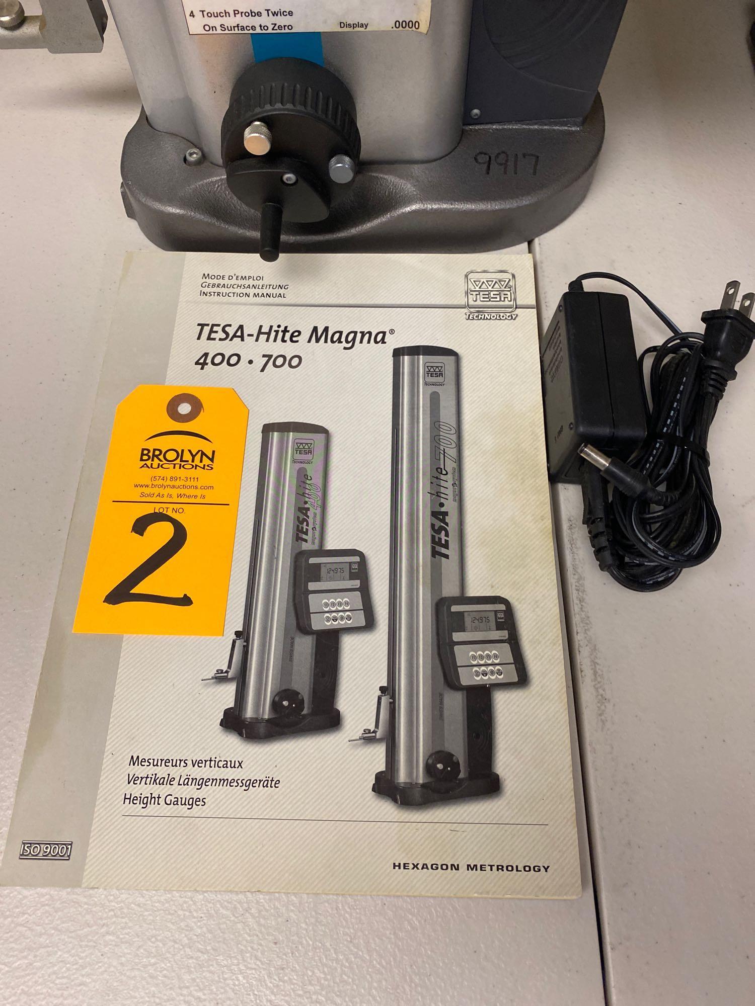 Tesa Tesa-Hite 400 magna system digital height gage. Includes manual ...