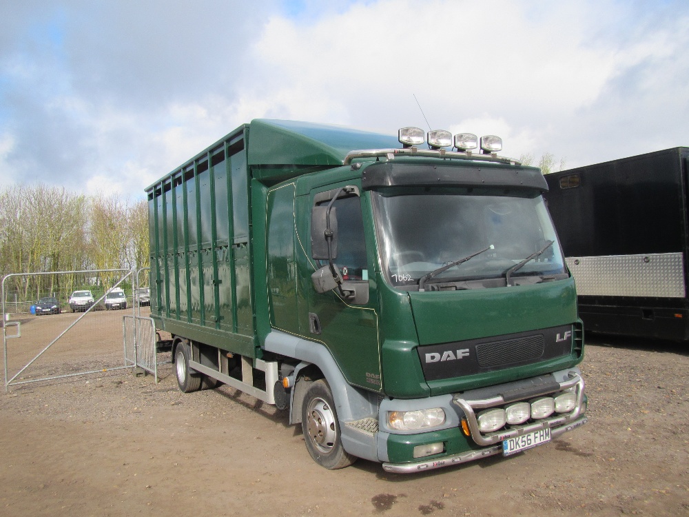 Daf 7.5 Ton Livestock Lorry c/w Sleeper Cab. Reg Docs will be supplied ...