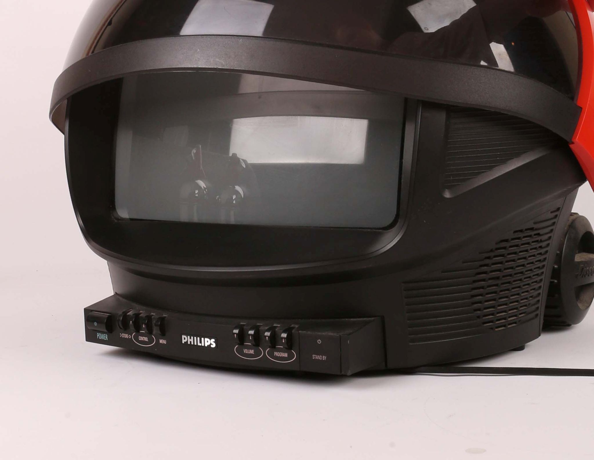 A 1980's Philips Discoverer 'Space Helmet' TV with original remote ...