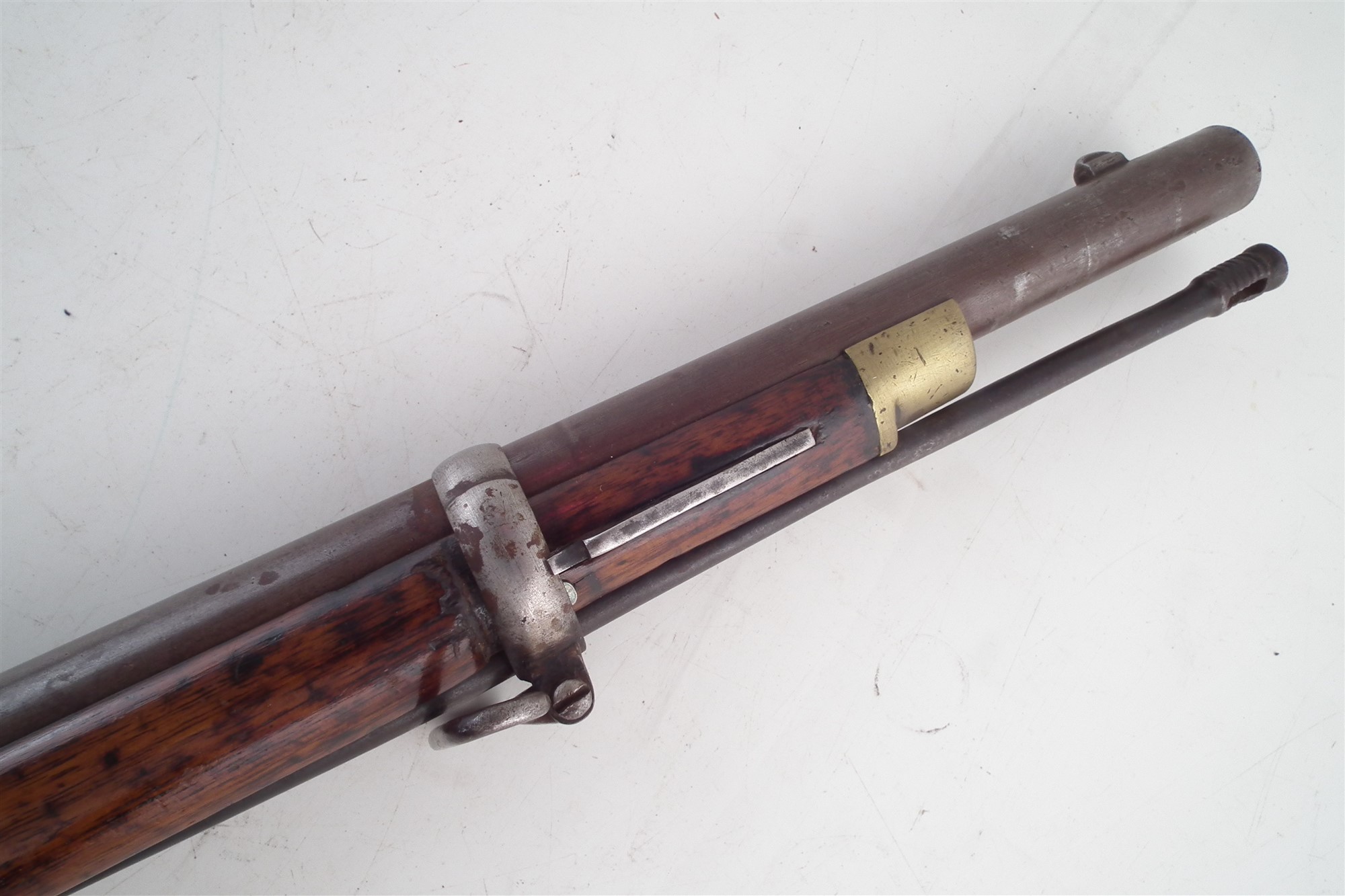 Enfield P53 three band musket, the lock dated 1857, barrel with armoury ...
