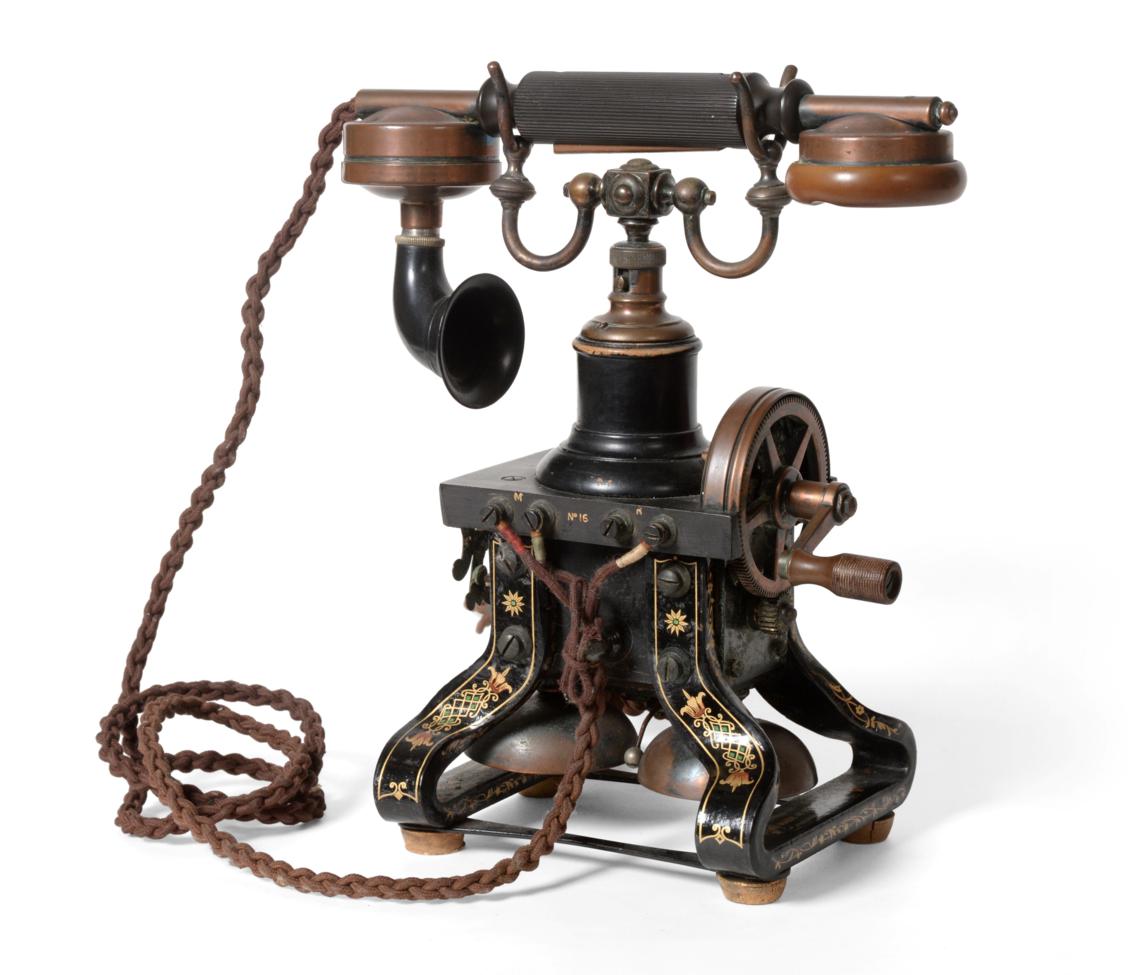 L M Ericsson Skeleton Telephone No.16 Made in Stockholm, with Bakelite ...