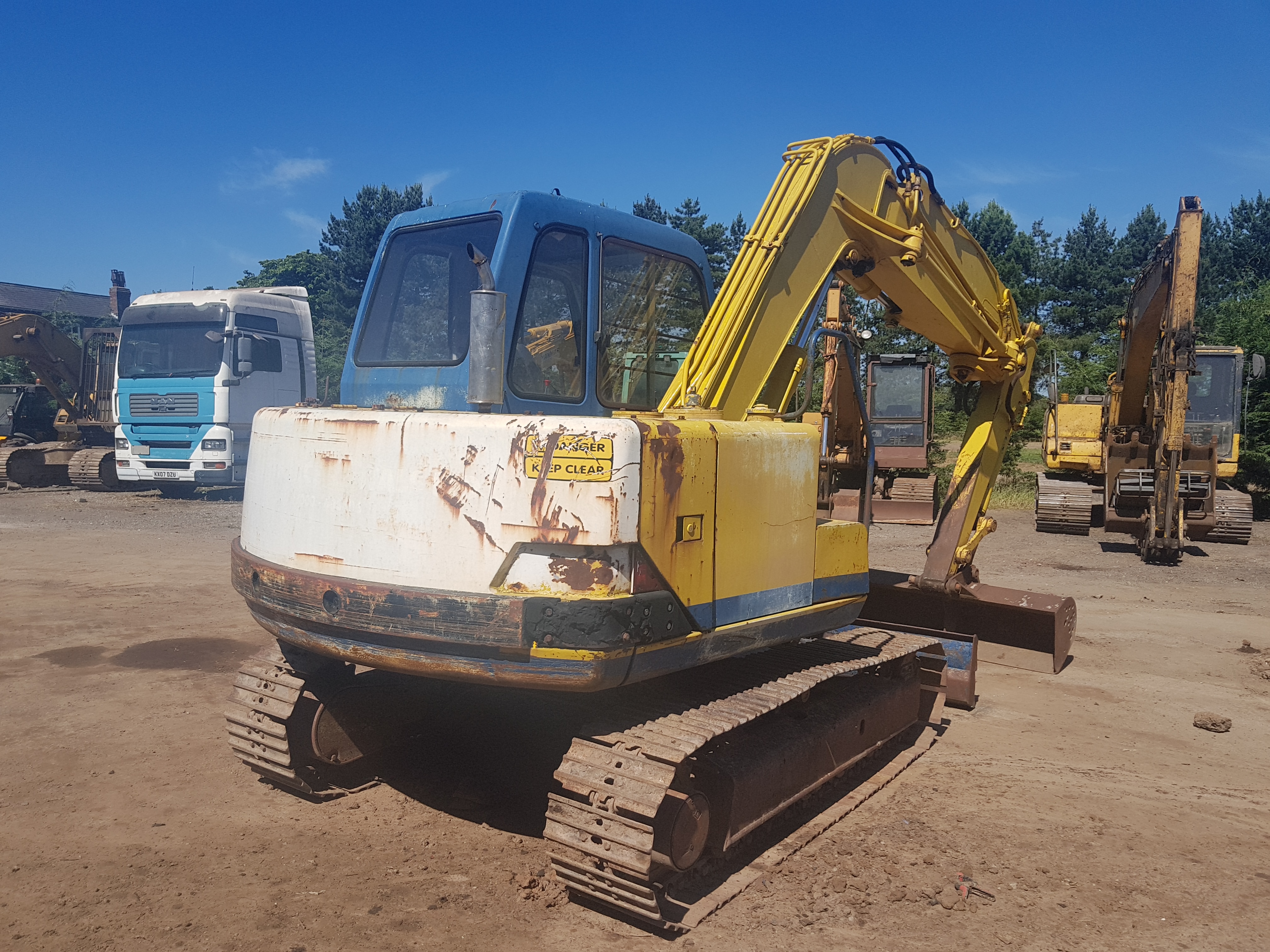 Kobelco SK60 Excavator Steel Tracks, Off Set Boom, Starts, Runs and ...