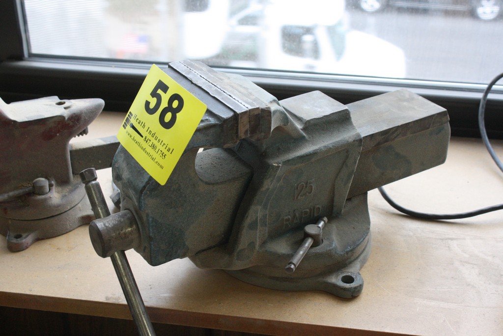 RAPID MODEL 125, 5'' SWIVEL BASE BENCH VISE