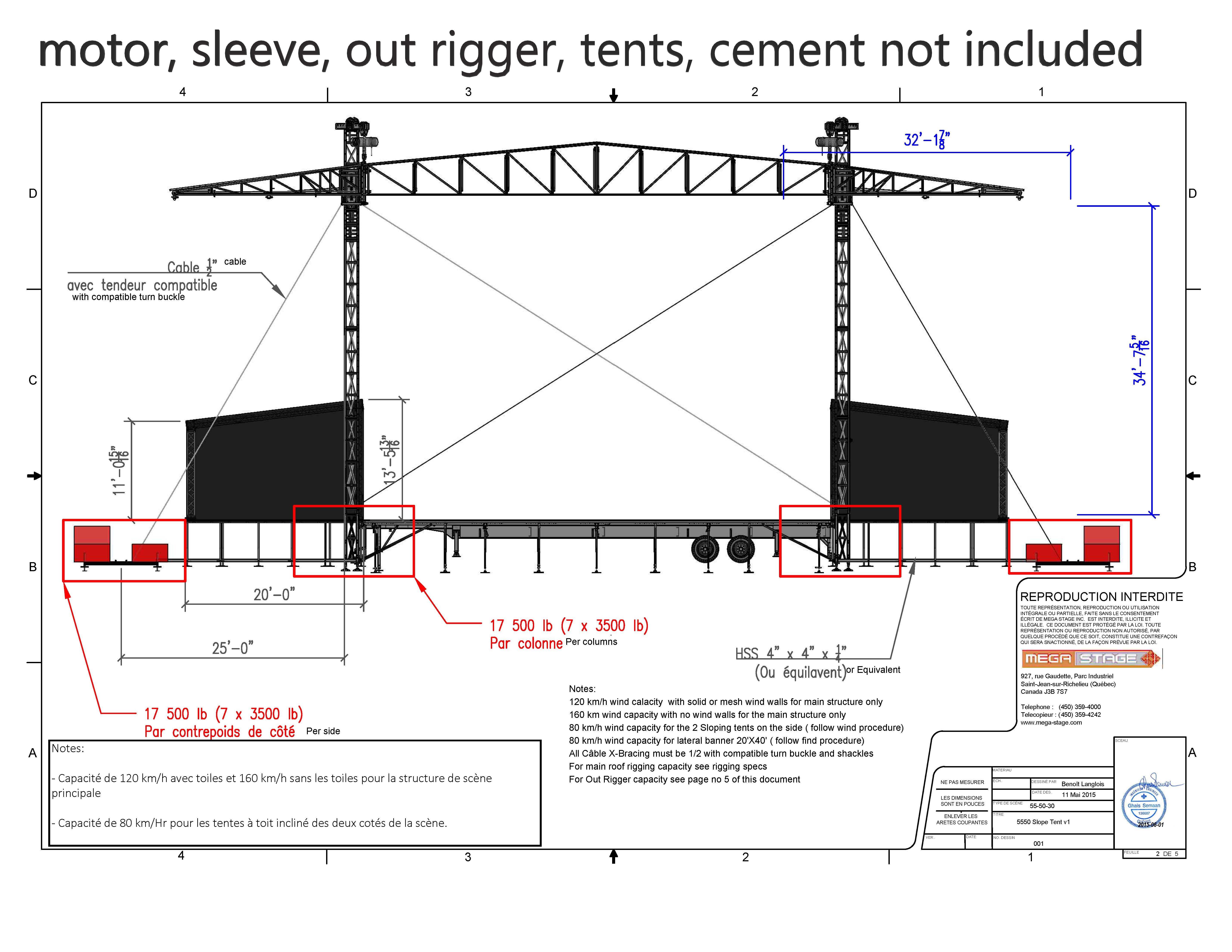 Fully enginnered mobile stage with galvanized steel structure: perfect ...