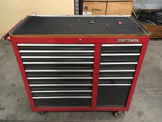 { Group of lots: 4, 5 } } Craftsman 15-Drawer Portable Tool Box