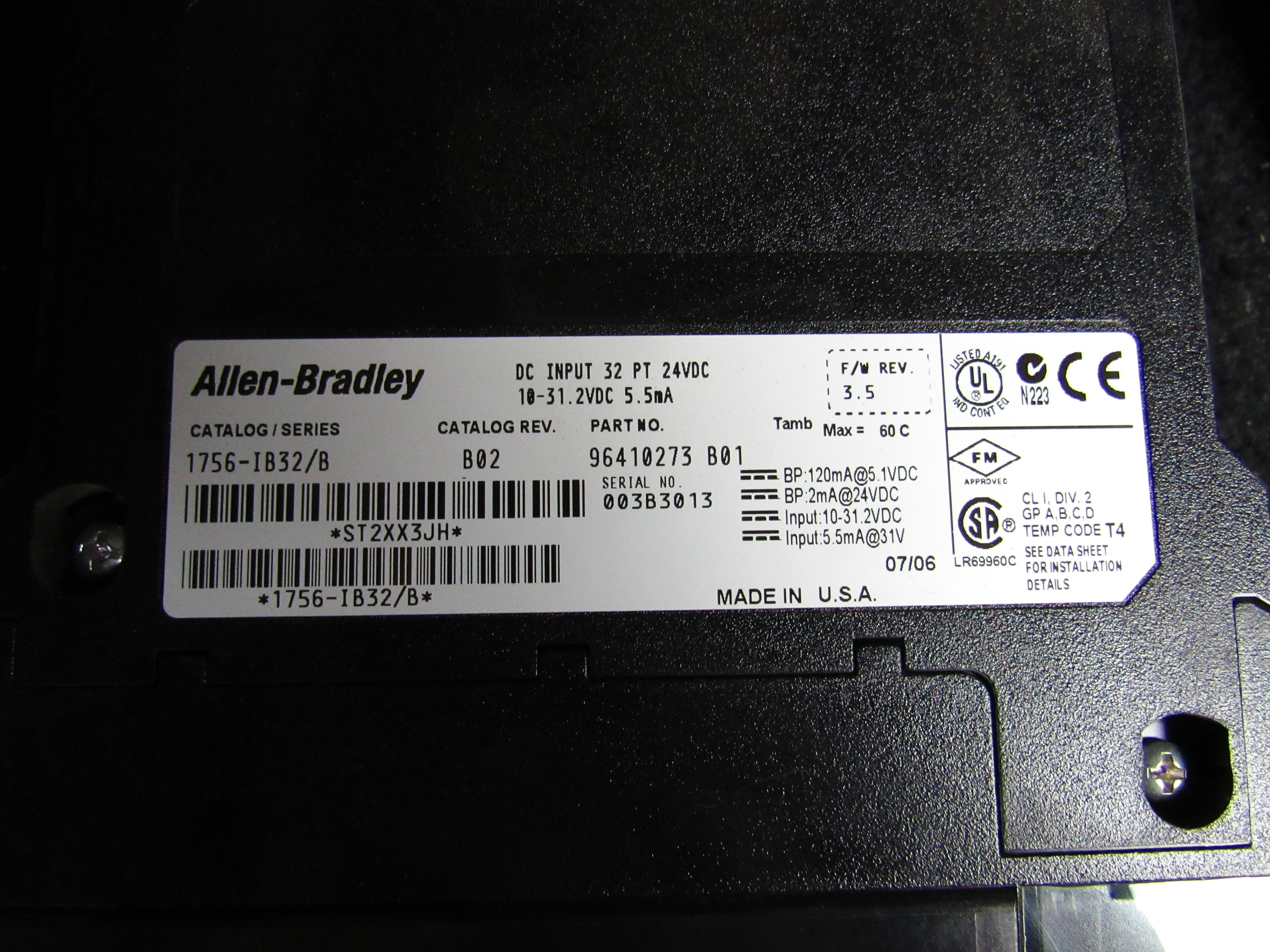 LOT OF 5 ALLEN BRADLEY PLC CARDS 3 - 1746-OB16, 1 - 1747-SDN, 1 - 1756 ...
