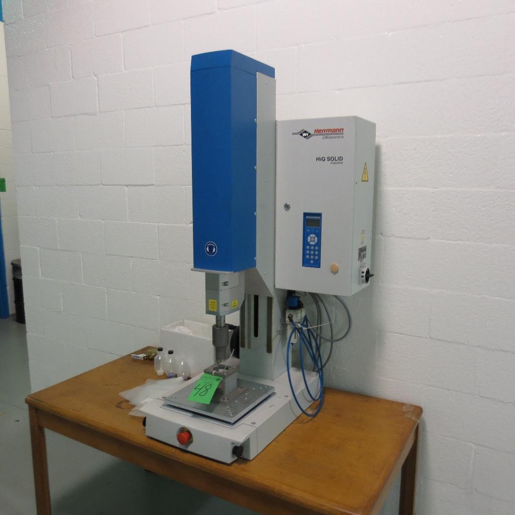 Herrmann Ultrasonics Model HiQ Solid STE 1600 Ultrasonic Plastic Welder ...