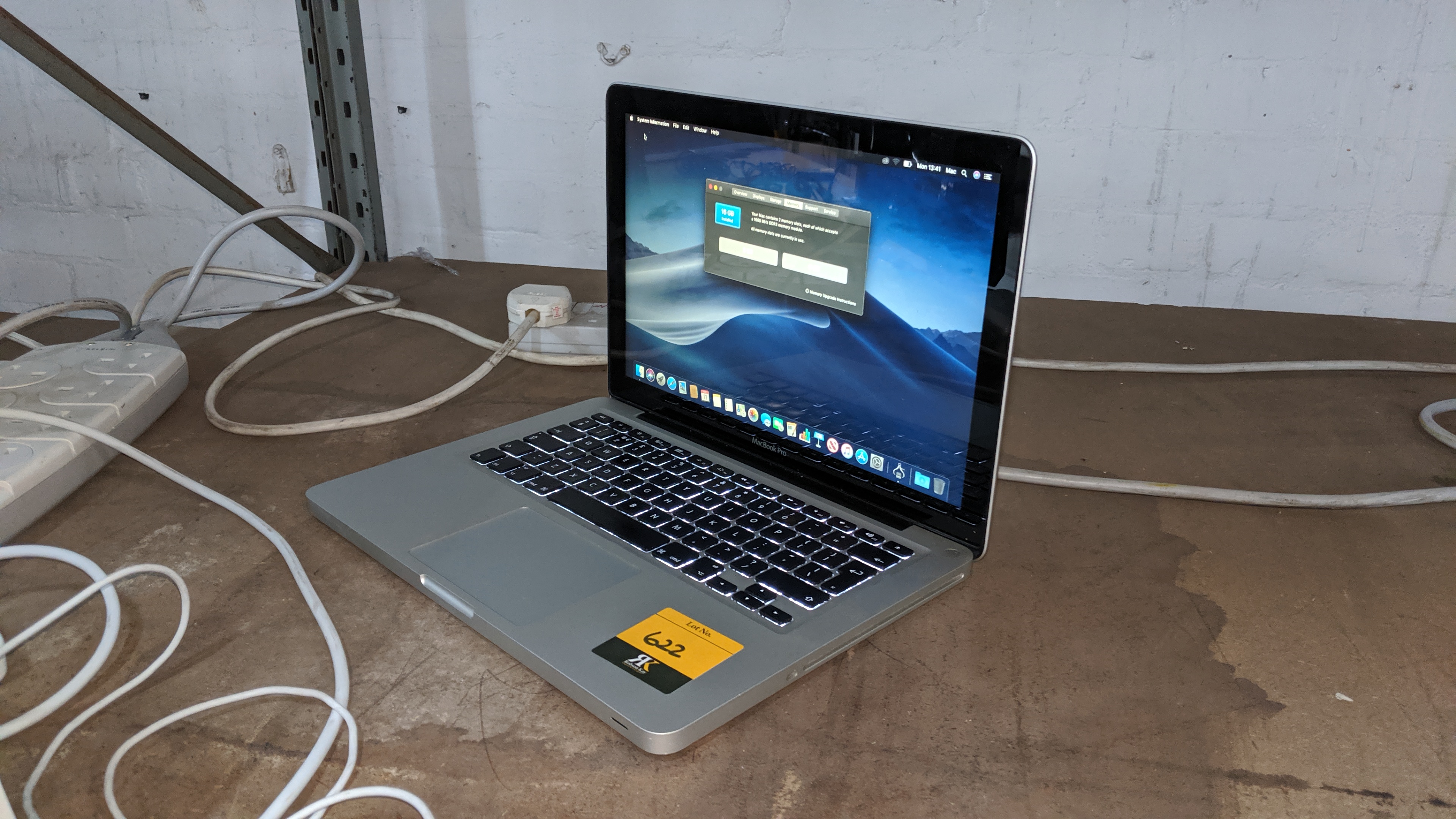 Apple MacBook Pro 9.2 silver notebook computer, Intel Core i5 @ 2.5GHz ...