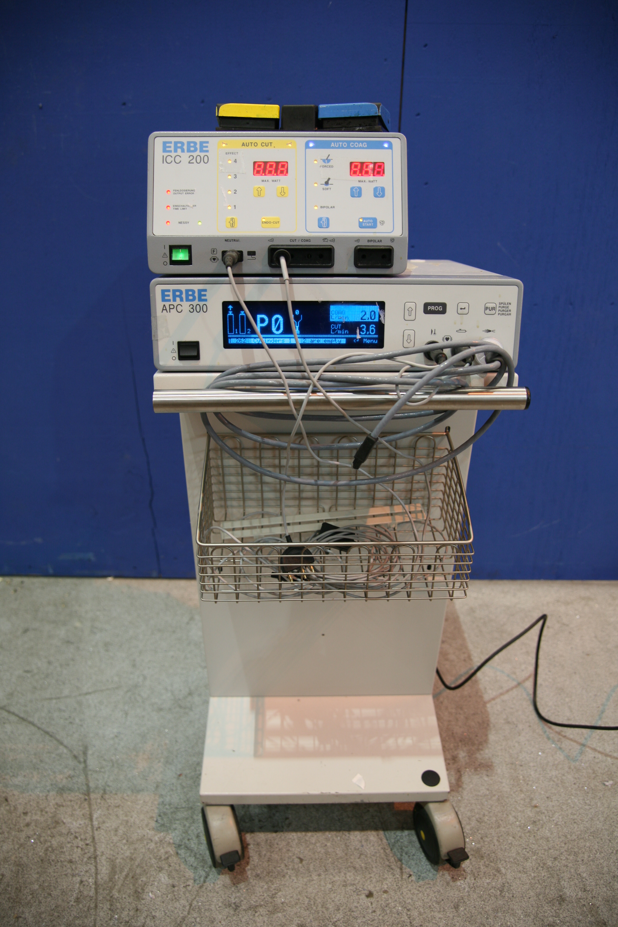 ERBE ICC 200 Electrosurgical Unit And ERBE APC 300 Electrosurgical Unit ...