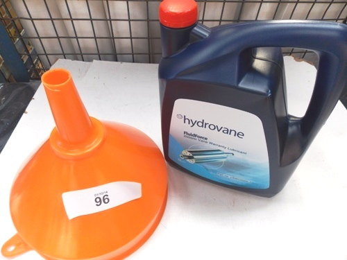3 x 5ltr bottles of Hydrovane fluid force 2000HR vane warranty ...