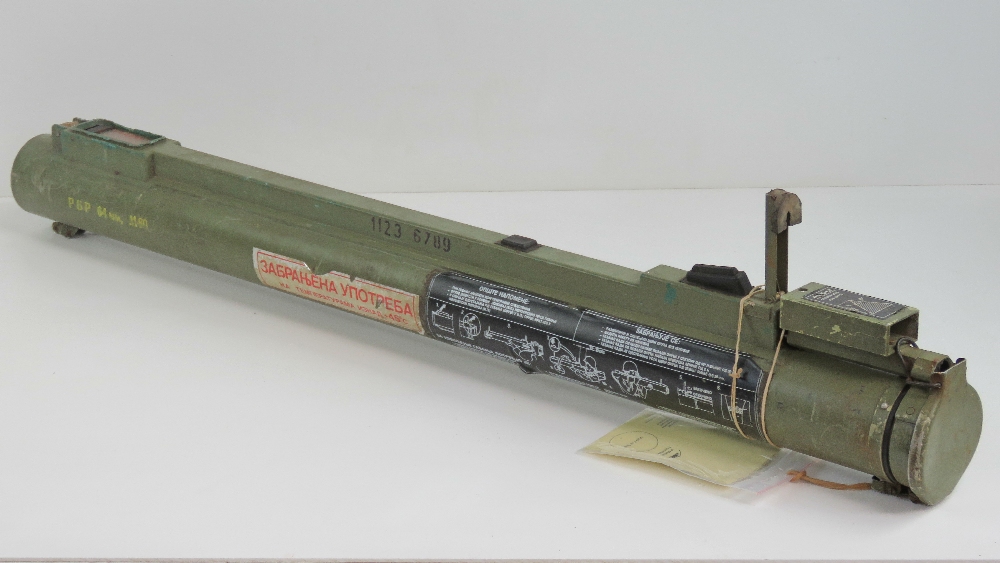 A deactivated (EU Spec) Zolya RBR M80 64mm Rocket Launcher.