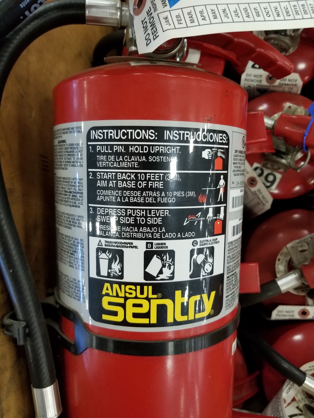 Lot of (37) Ansul Sentry Fire Extinguishers | Seller to Load at No Cost ...