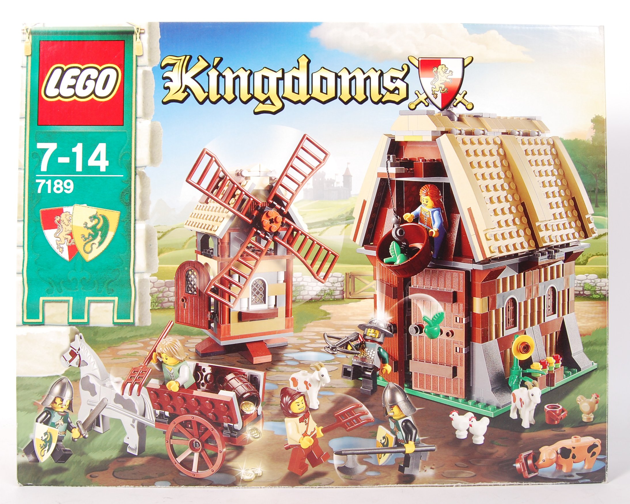 A Lego Kingdoms boxed set No. 7189 ' Mill Village Raid '. Vendor ...