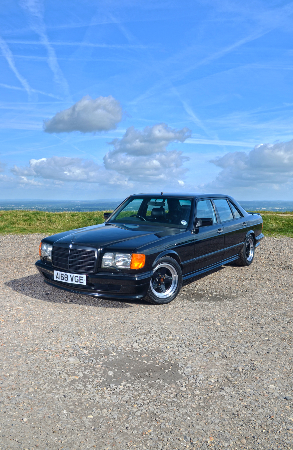 A black Mercedes 500 SEL AMG four-door sedan, purchased by George ...